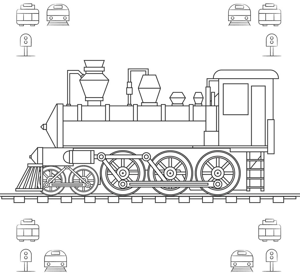 JIRI MODELS Pexeso v sešitu Vlaky s krabičkou a omalovánkou 4