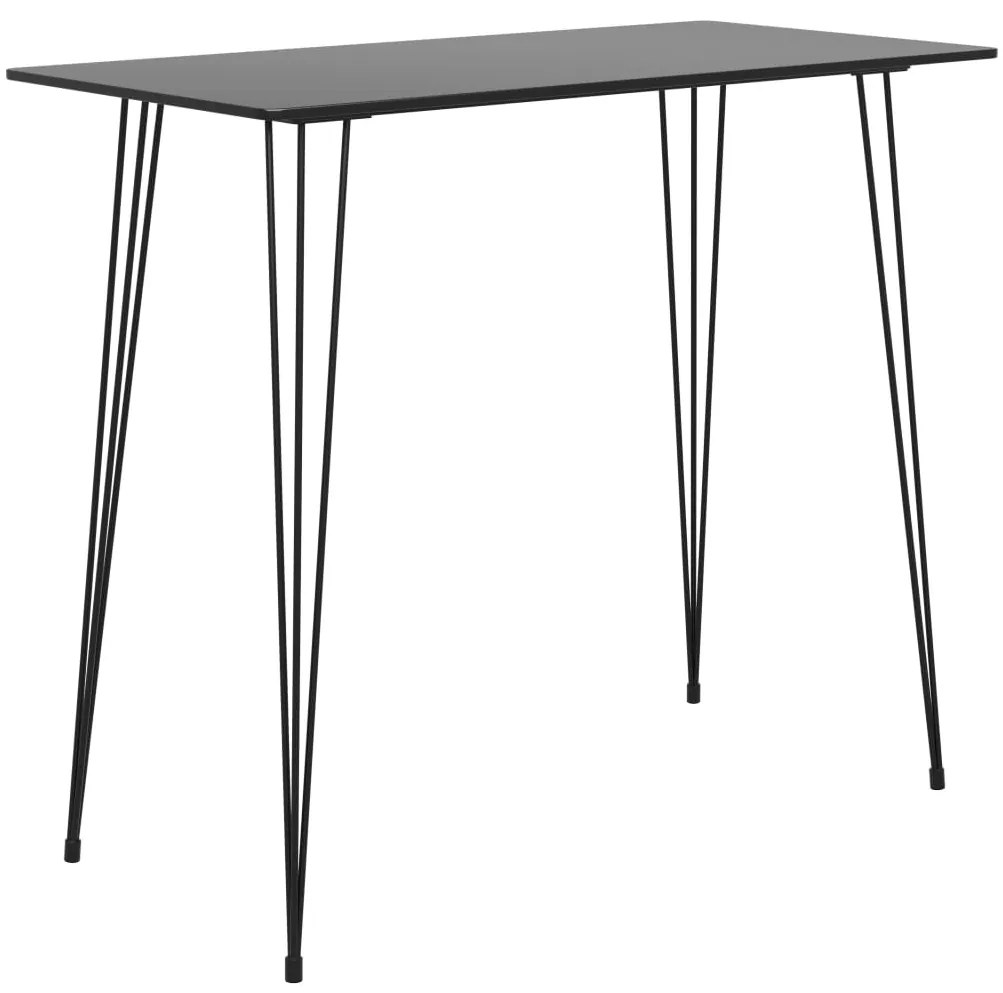 248143 vidaXL Barový stůl černý 120x60x105 cm