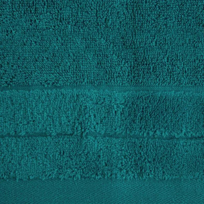 Klasický tmavě tyrkysový ručník DAMLA s jemným pásem 30x50 cm Rozměr: 50 x 90 cm