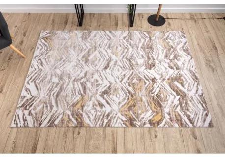 koberec AKRYL DIZAJN 121 béžová, žlutá velikost 100x300 cm | krásné koberce cz