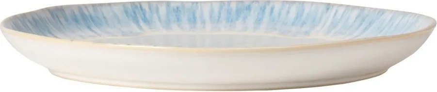 Bílý/modrý talíř z kameniny ø 28 cm Brisa – Costa Nova