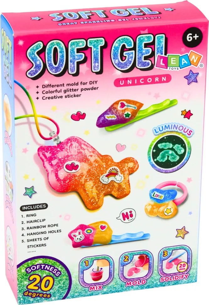 RKToys DIY šperky Soft Gel Jednorožec