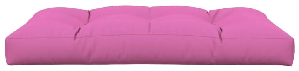 Poduška na palety růžová 120 x 80 x 12 cm textil