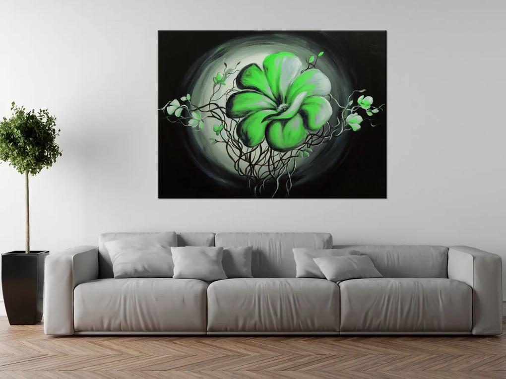 Gario Ručně malovaný obraz Zelená živá krása Rozměry: 120 x 80 cm