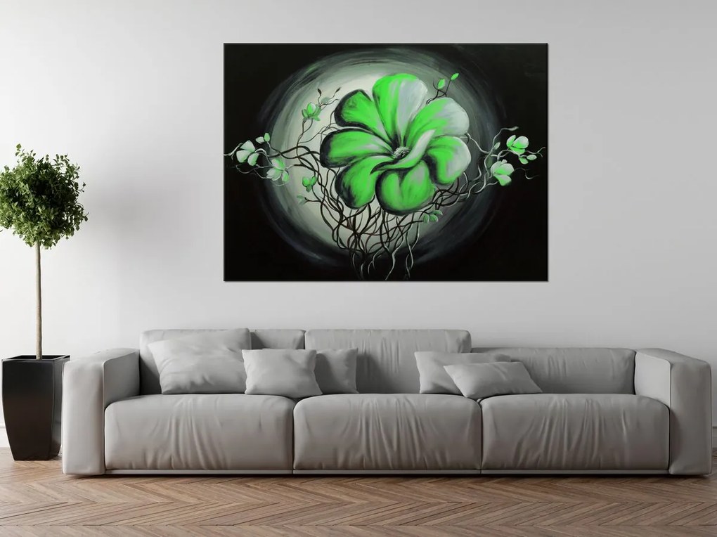 Gario Ručně malovaný obraz Zelená živá krása Rozměry: 70 x 100 cm