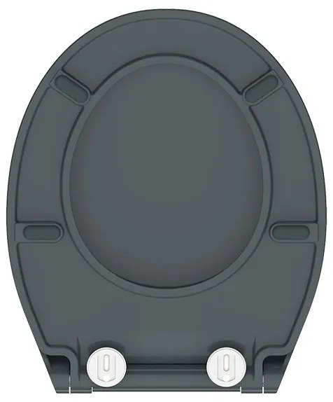 Eisl Sanitär WC prkénko Duroplast Soft Close Slim Antracit 82704
