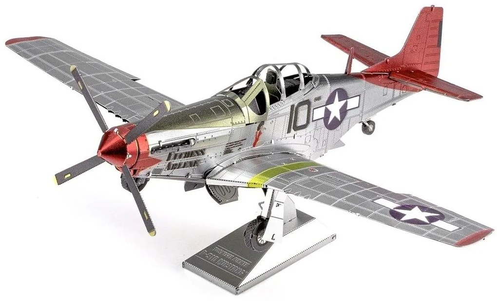 3d puzzle metal earth 3d puzzle tuskegee airmen p-51d mustang (iconx)