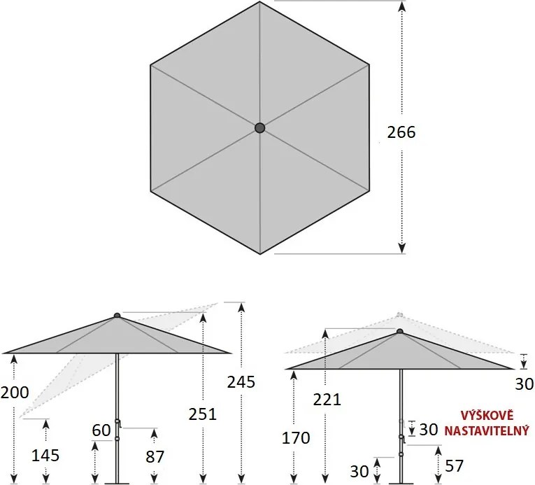 Doppler EXPERT 280 cm hnědá