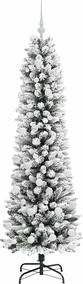 Umělý vánoční stromeček Bílá 180 cm PVC, kov a plast 3396108