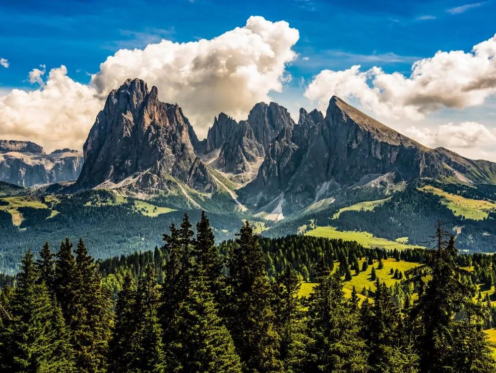 Vícedílný obraz Pohled Na Italské Dolomity 3D Nedostatek Nedostatek Přírodní plátno 120x90