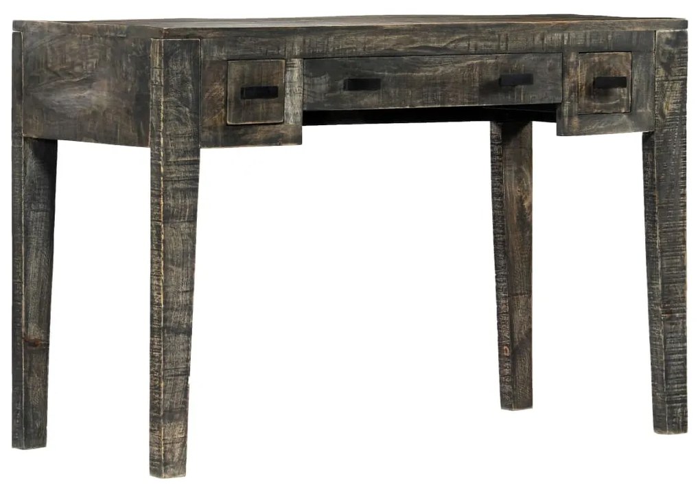 Psací stůl černý 110 x 50 x 75 cm masivní mangovníkové dřevo 247913