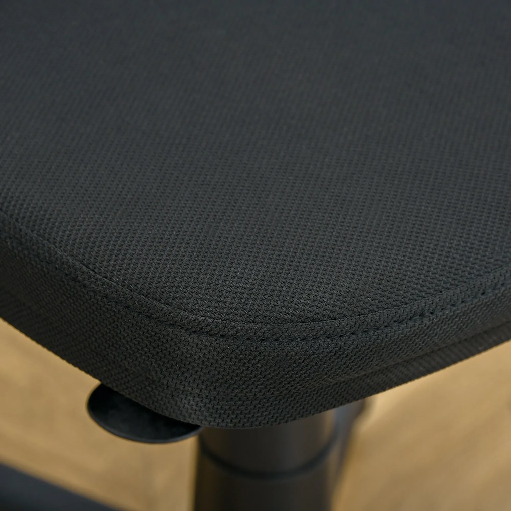 Vinsetto Ergonomická síťová kancelářská židle 360° otočná s nastavovací výškou, prodyšným bederním opěradlem a bezpodmínečnými kolečky 43x48x77,5-89,…