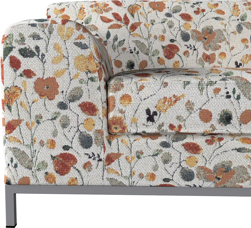 Potah na pohovku IKEA Kramfors 3-místná barva oranžová látka pletený vzor, vzorované
