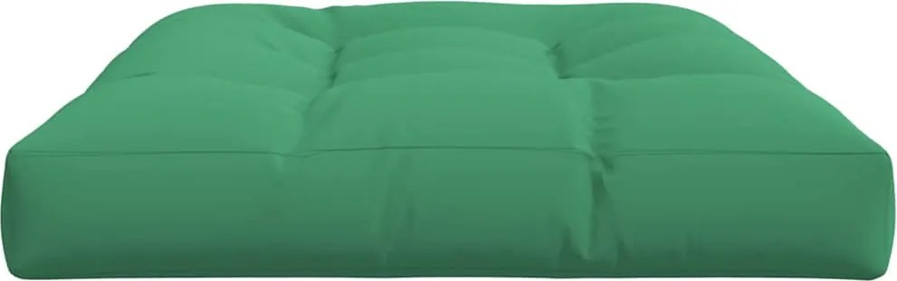 Poduška na palety zelená 120 x 80 x 12 cm textil 314417