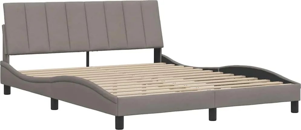 Rám postele bez matrace Hanko taupe 160 x 200 cm textil 3310402