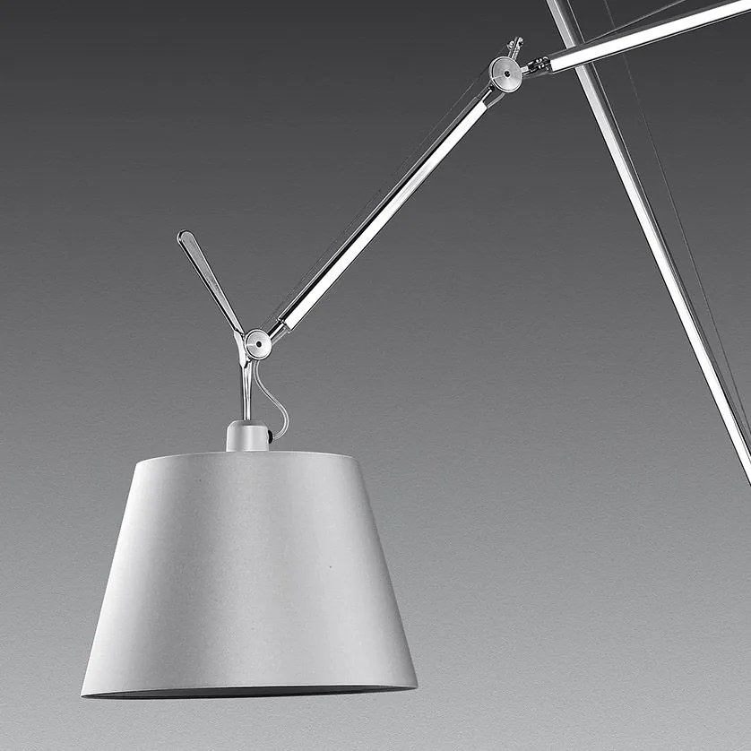 Artemide 0629000A+0781020A Tolomeo decentrata, designové závěsné svítidlo, 1x150W E27, polohovatelná ramena, stínítko satin, průměr 36cm