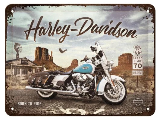 Nostalgic Art Cedule 15x20 Harley-Davidson Route 66 Road King Classic NA26255