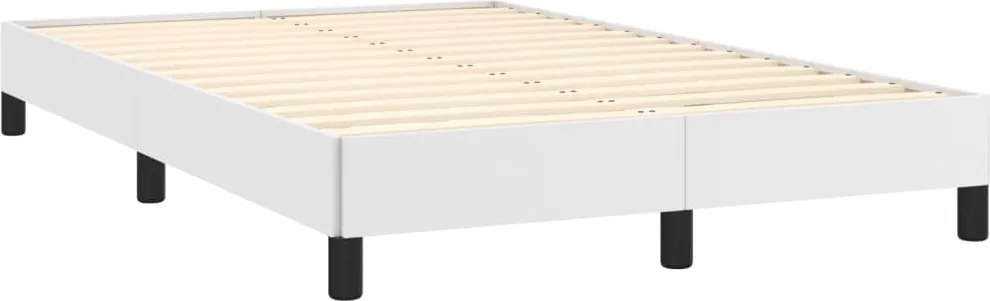 Box spring postel s matrací bílá 120x190 cm umělá kůže 3269808