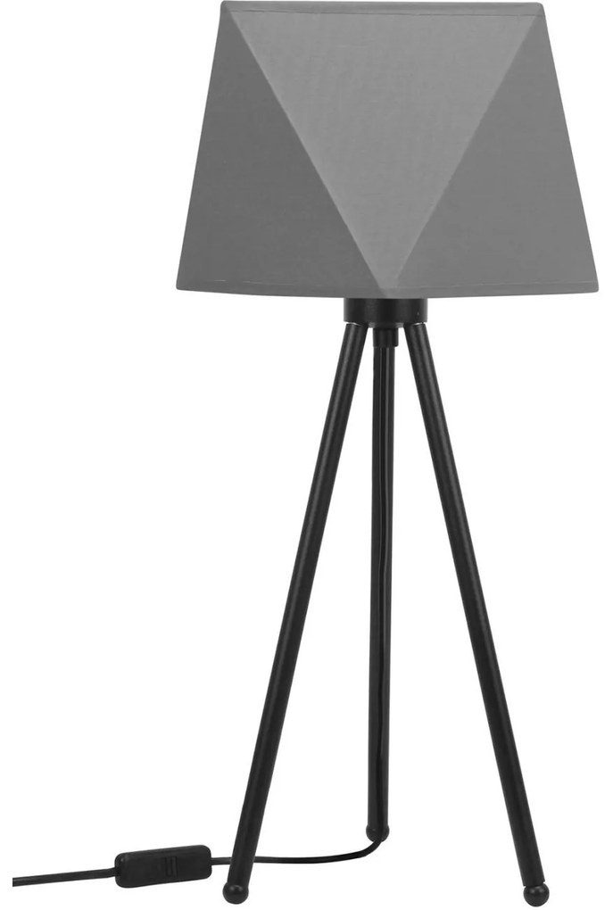 Stolní lampa DIAMOND, 1x textilní stínítko (výběr z 10 barev), (výběr ze 3 barev konstrukce)