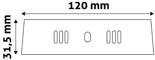 Prémiový přisazený LED panel 6W 420lm, denní, kruhový, matný chrom, 3 roky