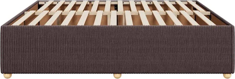 Rám postele bez matrace tmavě hnědý 180 x 200 cm textil 3284959