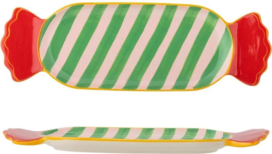 Kameninový tác s vánočním motivem 10,5x28 cm Caramella – Bloomingville