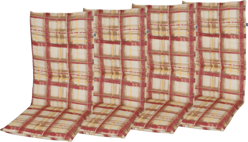 Doppler CLASSIC 9017 - set 4 ks polstrů na křeslo s vysokým opěradlem
