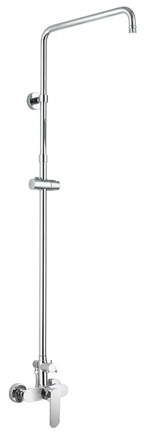 Mereo Mereo, Nástěnná sprchová baterie Mada 150 mm se sprchovou tyčí bez příslušenství, CBE60104SM