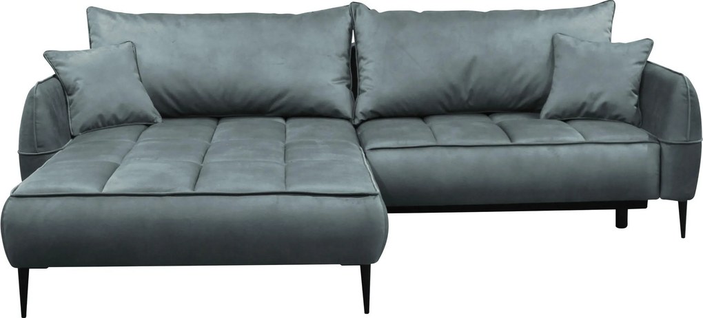 XXXLutz ROHOVÁ SEDAČKA, textil, modrá MID.YOU - Sedací soupravy - 001574002806