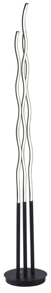 PAUL NEUHAUS LED stojací svítidlo, černá, moderní design vlny 3000K LD 15127-18