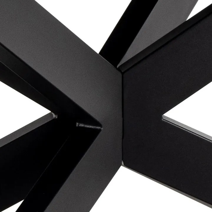 Jídelní rozkládací stůl Irwine 200/240 cm bílý mramor/černý