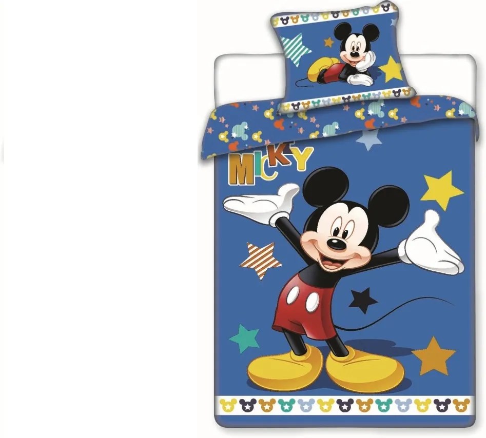 Jerry Fabrics Bavlněné povlečení Mickey star