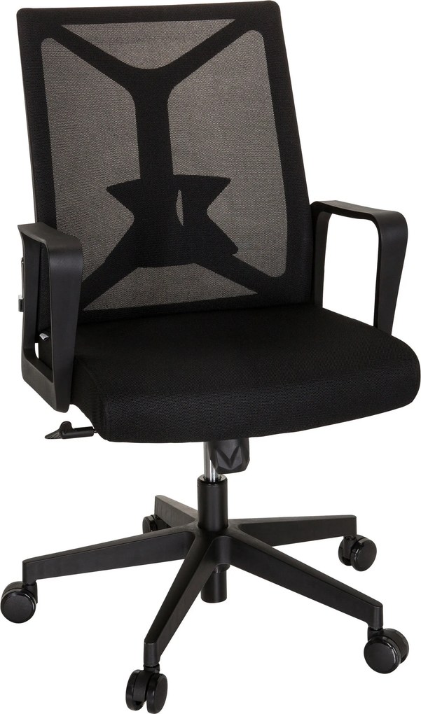 XXXLutz OTOČNÁ ŽIDLE, síťovina, plochá tkanina, černá MID.YOU - Online Only kancelářské židle - 001918031801