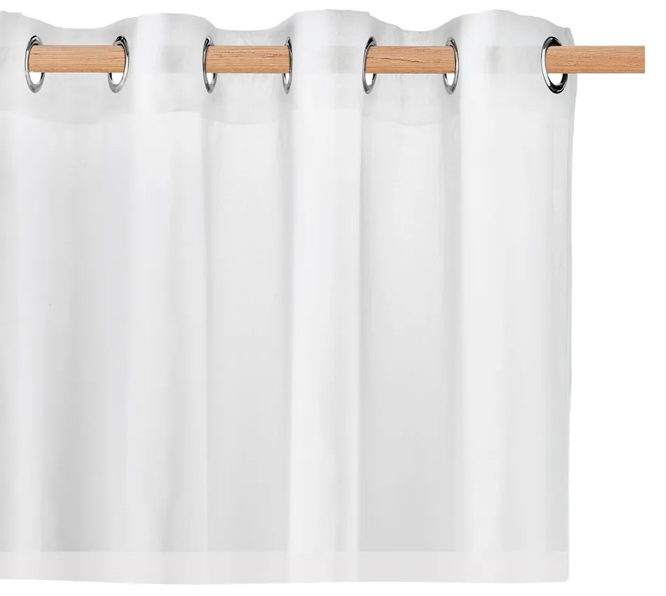 Room99 Záclona na kroužcích Novelia Barva: Bílá, Velikost: 200 x 250 cm
