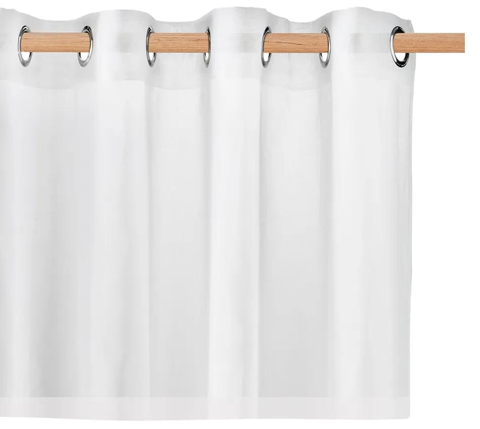 Room99 Záclona na kroužcích Novelia Barva: Bílá, Velikost: 400 x 230 cm