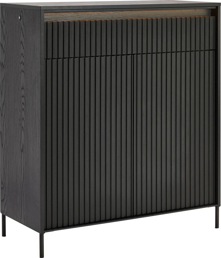 XXXLutz BOTNÍK, černá, 92/104/40 cm Hom`in - Botníky - 000589001605