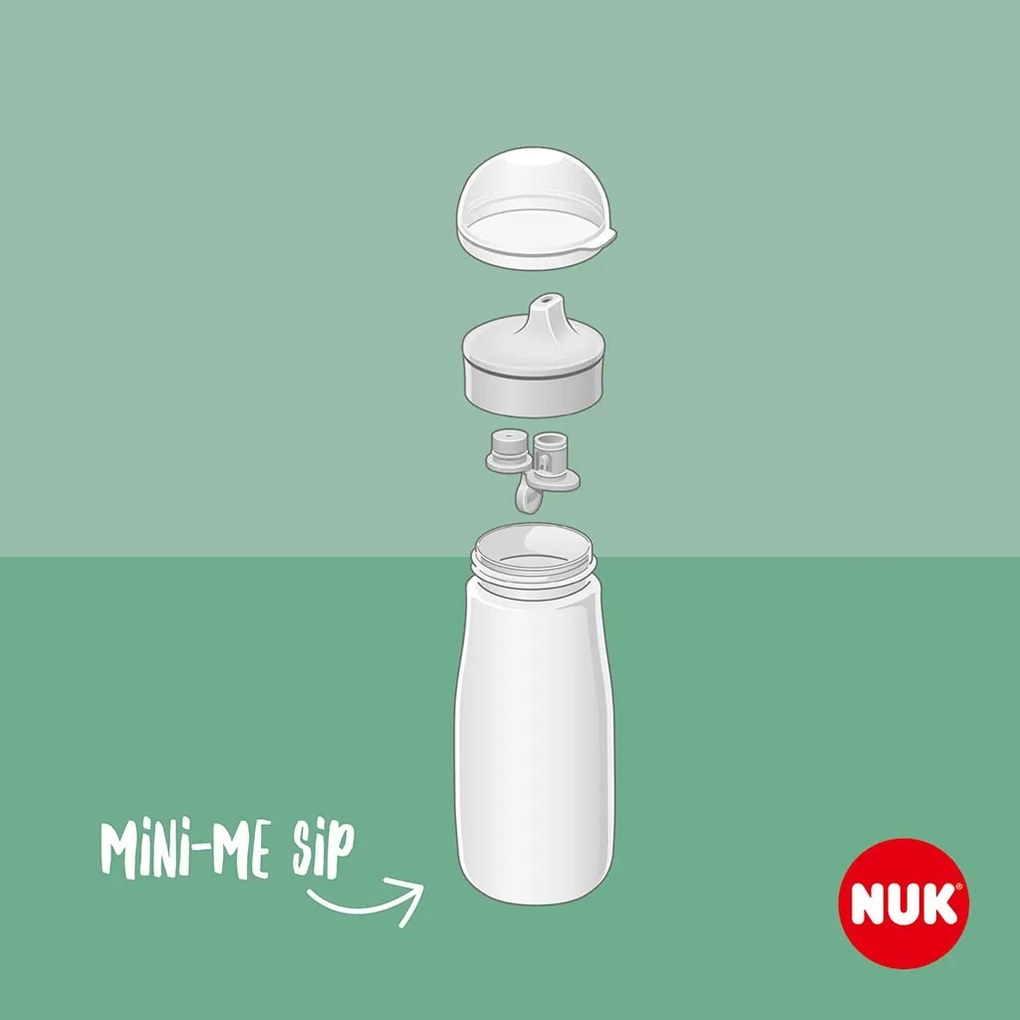 Dětská láhev NUK Mini-Me Sip nerez 300 ml beige