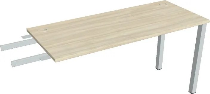 Hobis Kancelářský stůl řetězící do úhlu Hobis UE 1400RU, deskaakát, bílá RAL 9016