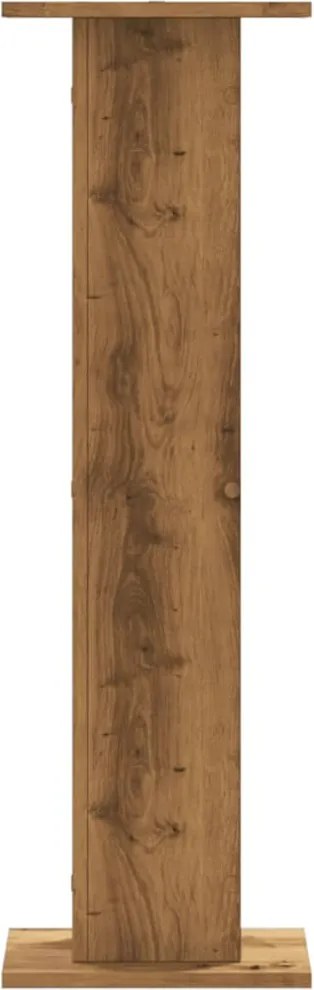 Stojany na rostliny 2 ks dub artisan 30 x 30 x 95 cm kompozit 3307881
