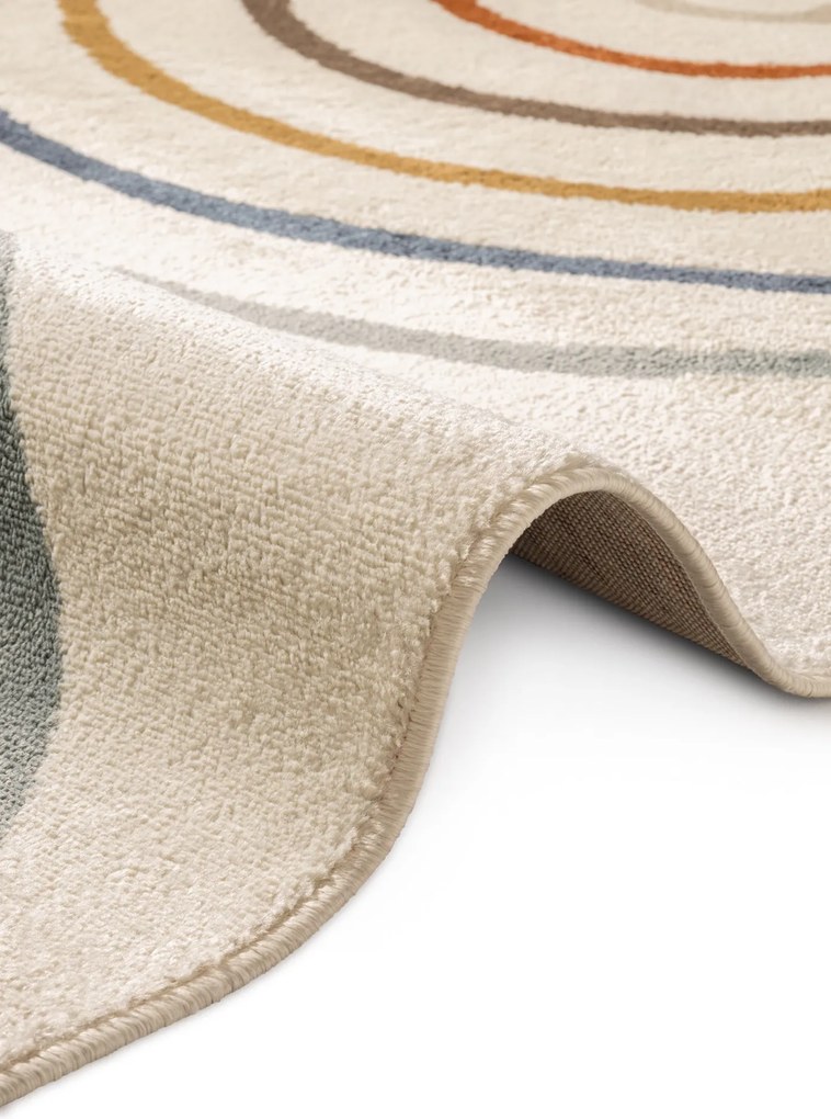 Hanse Home, Dětský koberec Adventures 106212 Cream Multicolor, 120x170, bílá, dětský pokoj