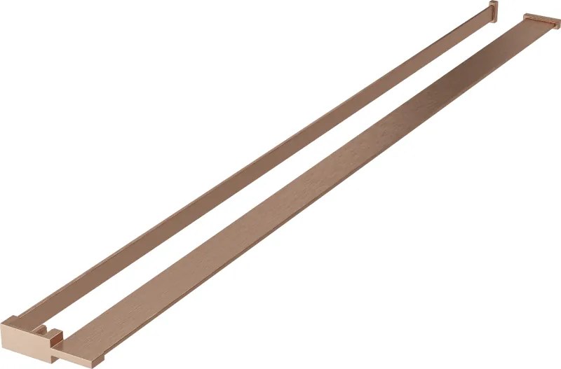 Mexen příslušenství, polička/držák na ručníky pro sprchovou zástěnu (max 140cm), měděná matná, 800-02-65
