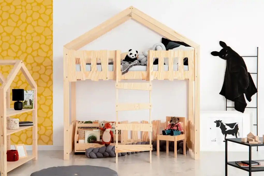 Adeko Vyvýšená dětská postel ZIPPO PA Velikost postele: 160x70 cm Barva:  dekor přírodní dřevo přírodní | BIANO
