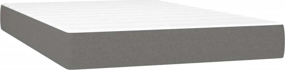 vidaXL Box spring postel s matrací 120x200 cm textil [3140682] Barva: světle šedá