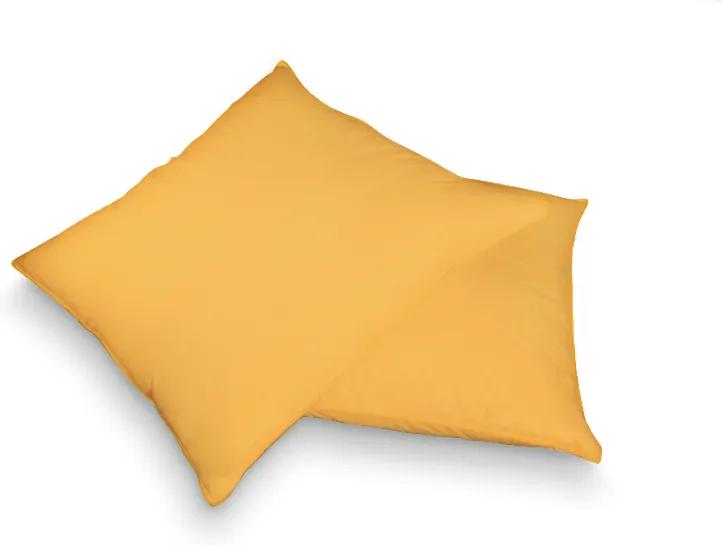 Povlak na polštář tm. žlutá  40 x 40 cm - jersey