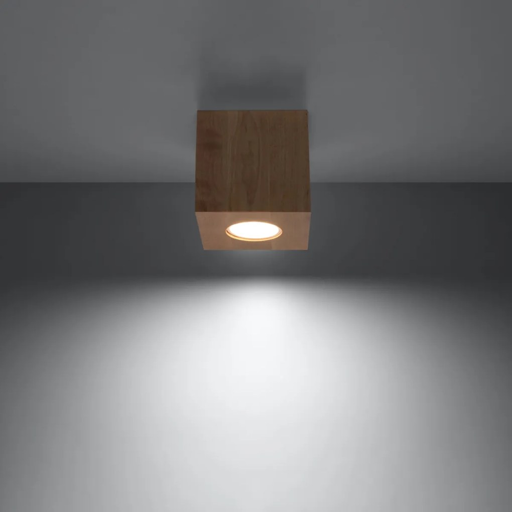 Sollux Lighting Stropní svítidlo QUAD přírodní dřevo