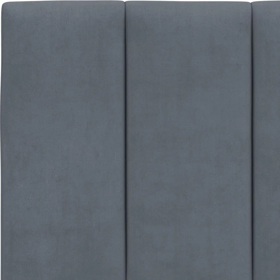 Postel s matrací Hanko tmavě šedá 160 x 200 cm samet 3208605
