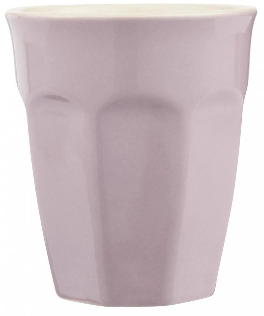 IB LAURSEN Latte hrneček Mynte Lavender 250 ml, růžová barva, fialová barva, keramika