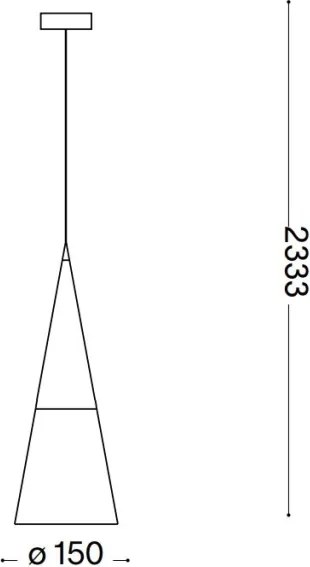 Ideal Lux - LED Lustr na lanku CONO 1xGU10/7W/230V pr. 15 cm chrom