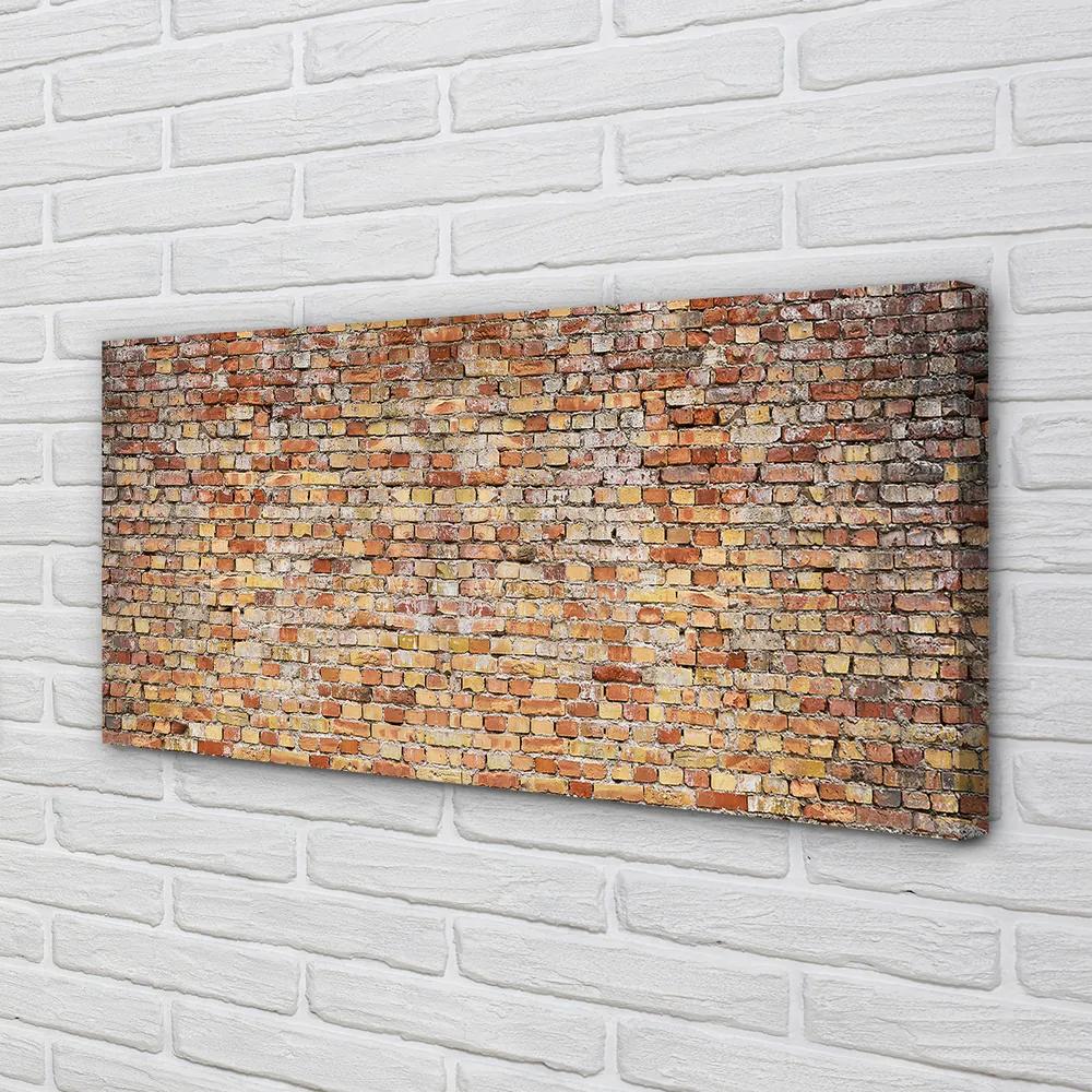 Obrazy na plátně Cihlová zeď kamenná 140x70 cm