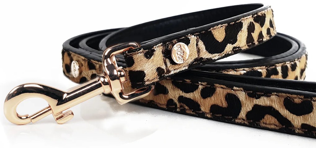MILK&PEPPER Milkandpepper Obojek pro pro psy Leopard Velikost: 40x2 cm